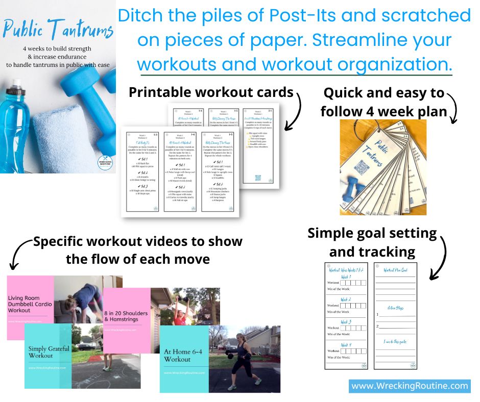 Public Tantrums Printable Workout Cards - Brooke Selb